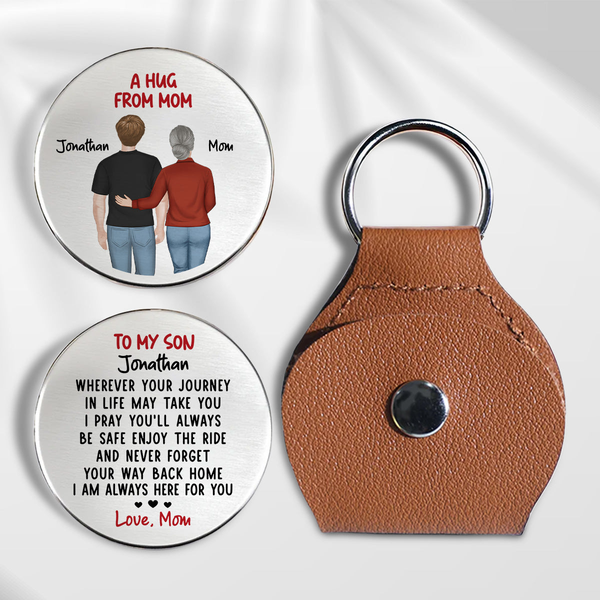 Personalized Custom Pocket Hug - Always Here For You - Personalized ...