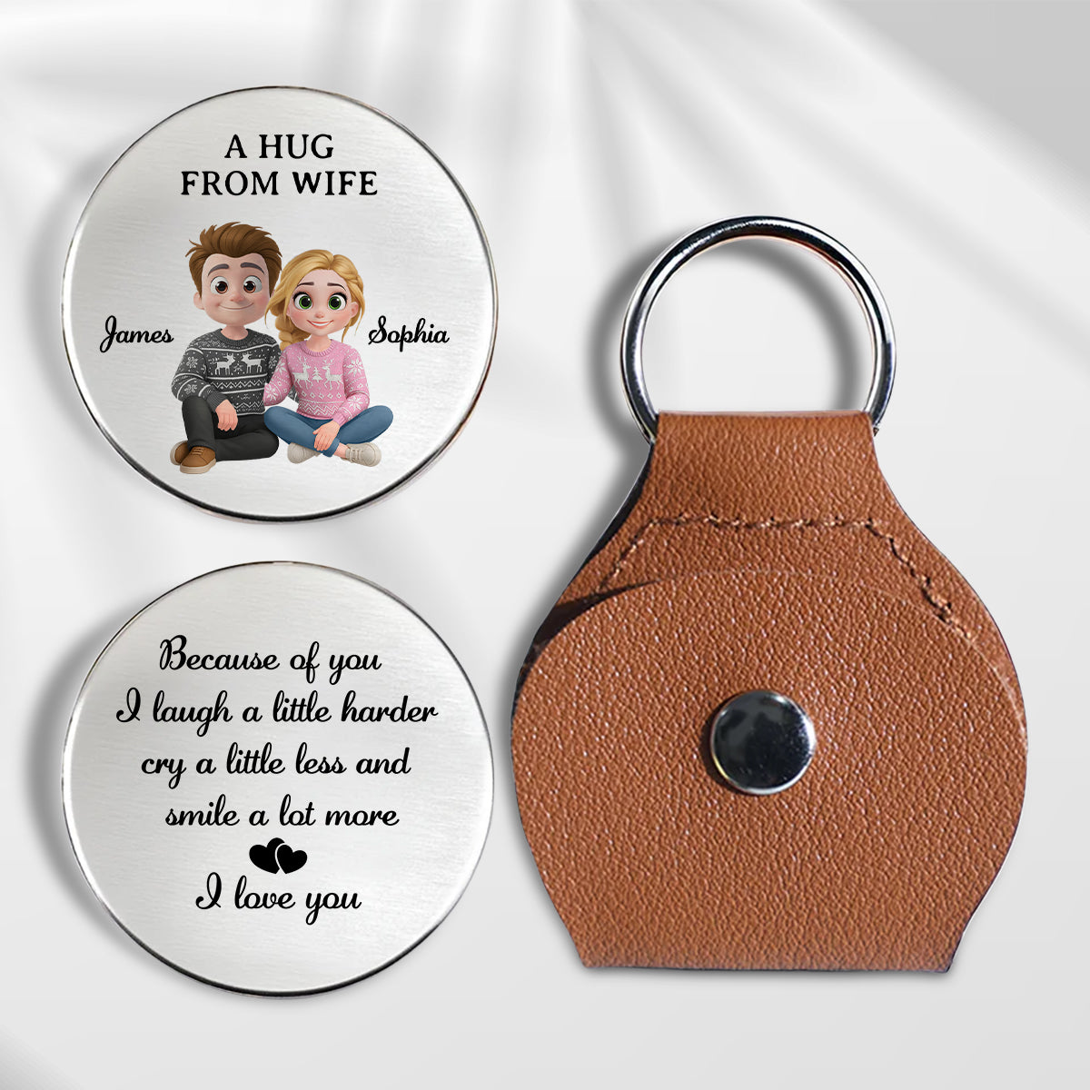 Personalized Custom Pocket Hug - A Hug From Your Lover - Personalized ...