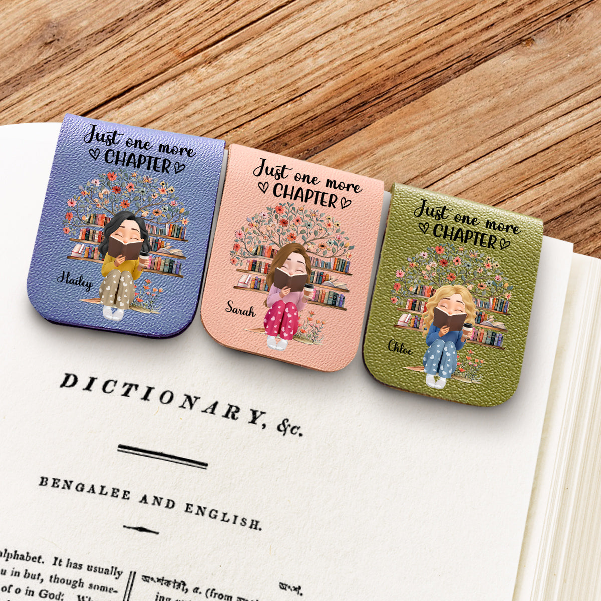 I Promise Just One More - Personalized Custom Leather Bookmark ...