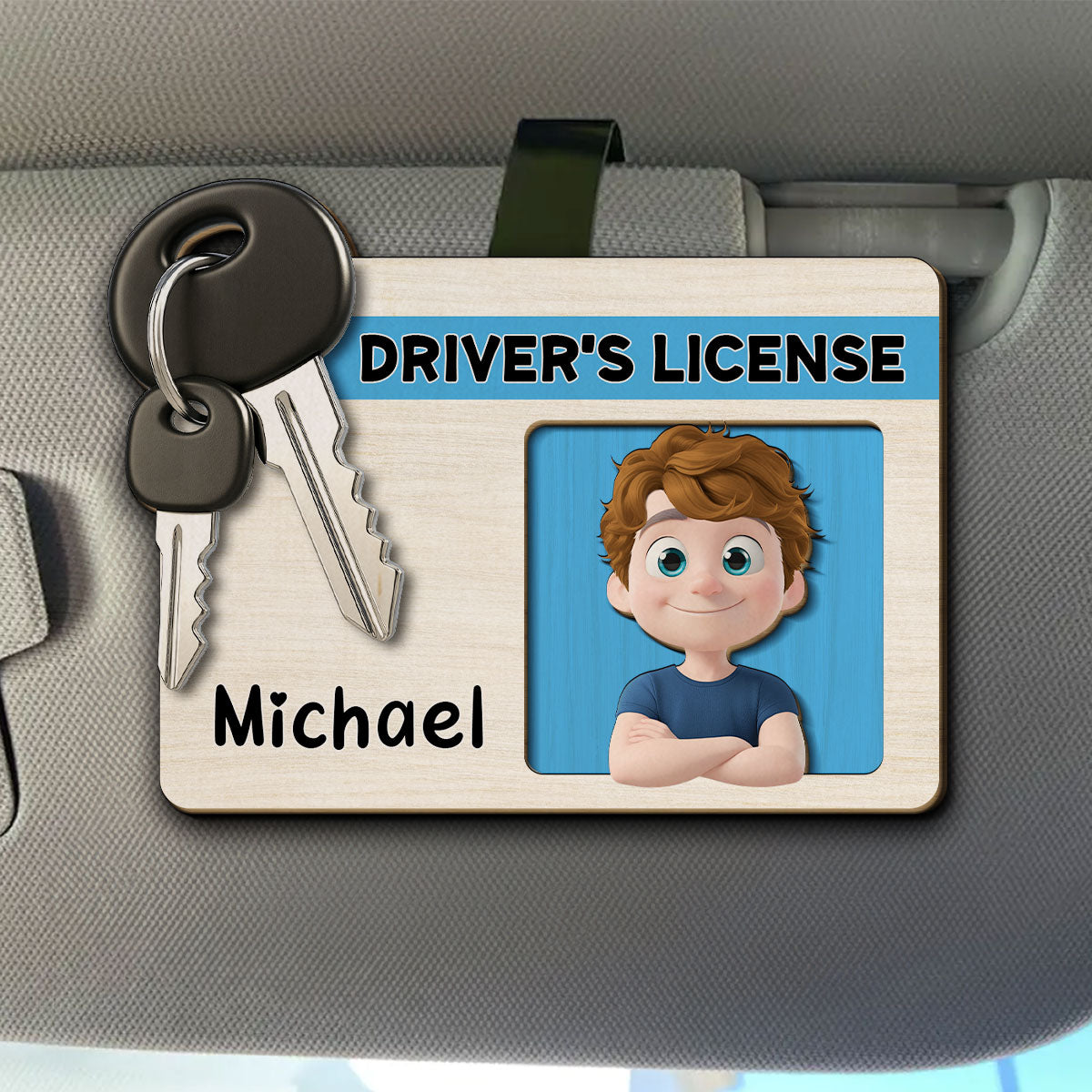 Drivers License - Personalized Custom Car Visor Clip – Wrappiness UK