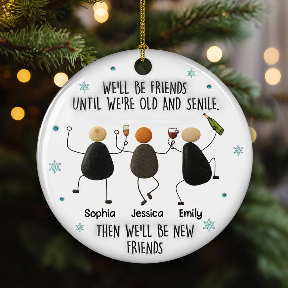 Until We Are Old - Personalized Custom 3D Inflated Effect Ceramic Orna ...