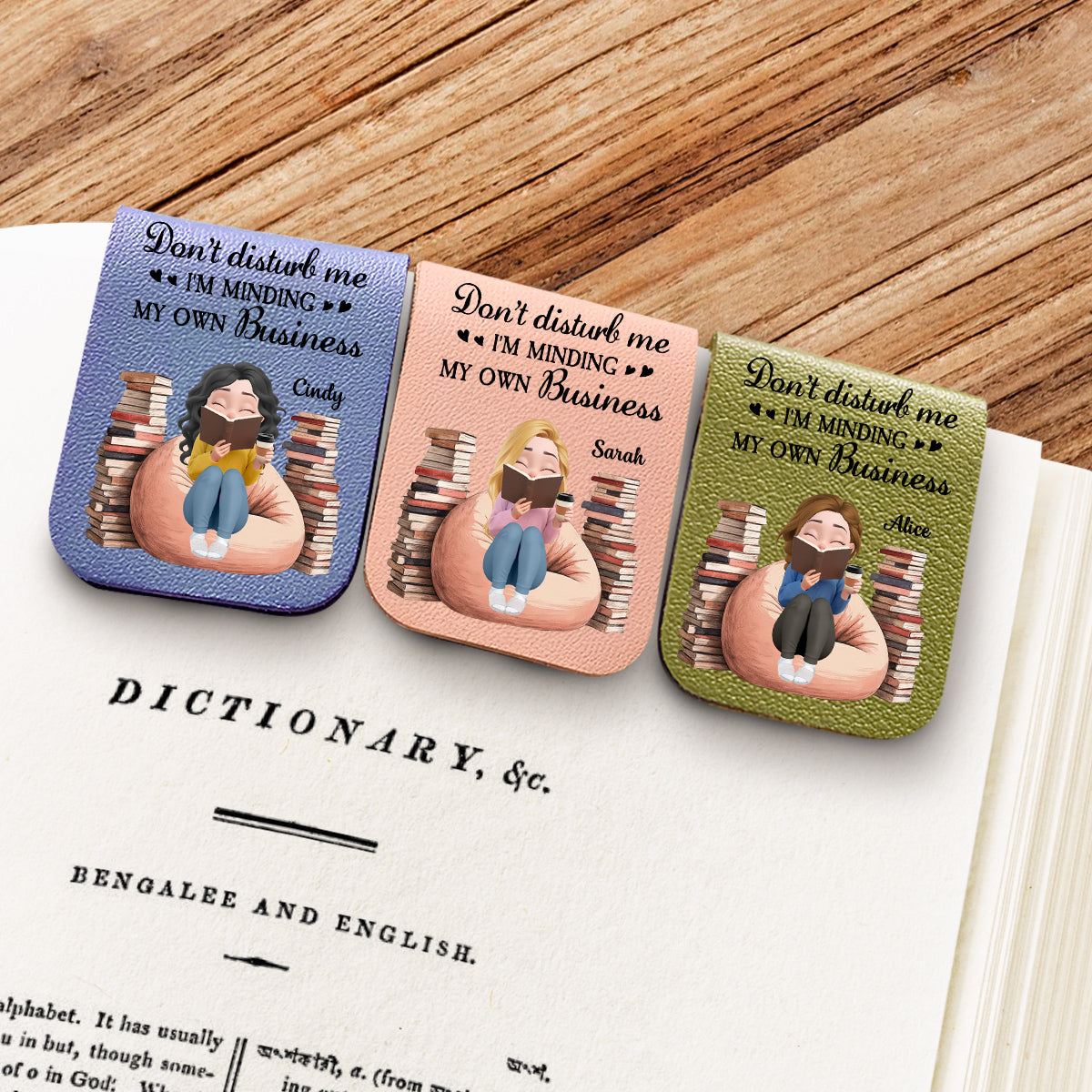 Please Do Not Disturb - Personalized Custom Leather Bookmark ...